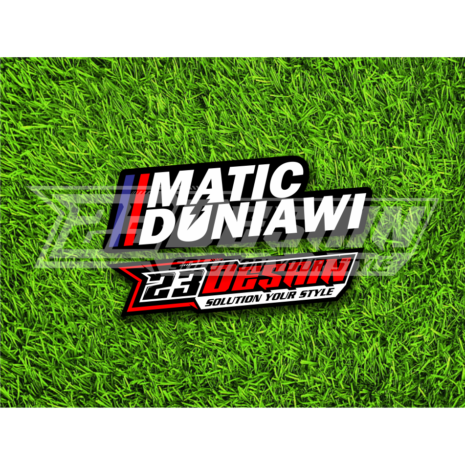 Jual STICKER MATIC DUNIAWI STIKER NGABERS STIKER SUNMORI STIKER MATIC ...