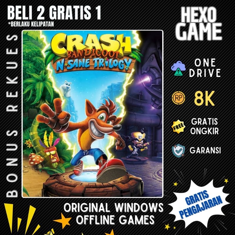 Jual Crash Bandicoot N Sane Trilogy - PC Game Adv - EMULATOR - LINK DOWNLOAD - GAME LAPTOP ...