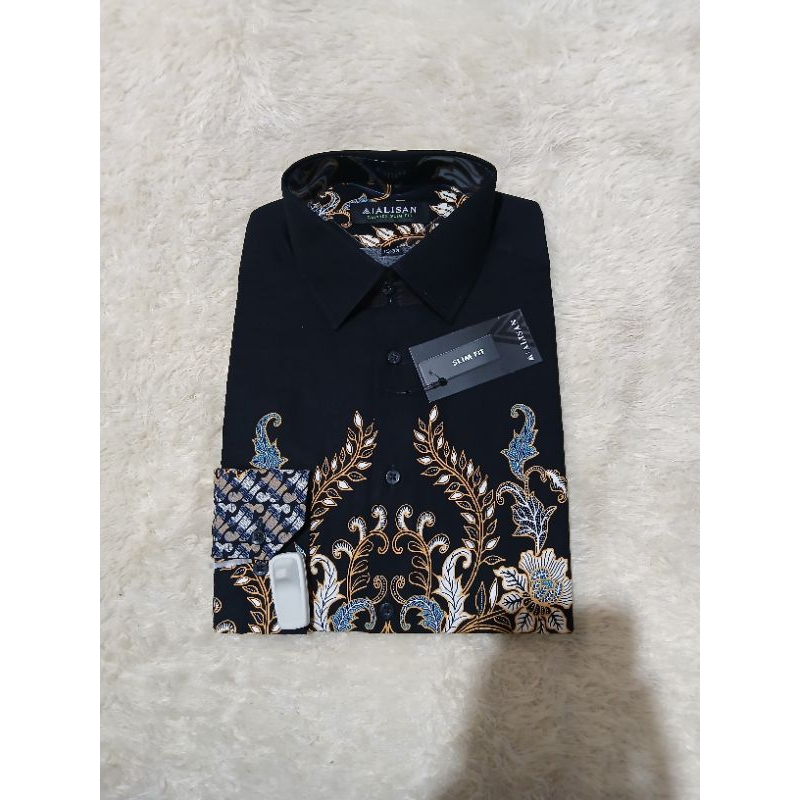 Jual BATIK ALISAN LENGAN PANJANG SLIMFIT | Shopee Indonesia