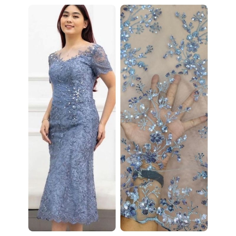 Jual kain tille payet sequin premium | Shopee Indonesia