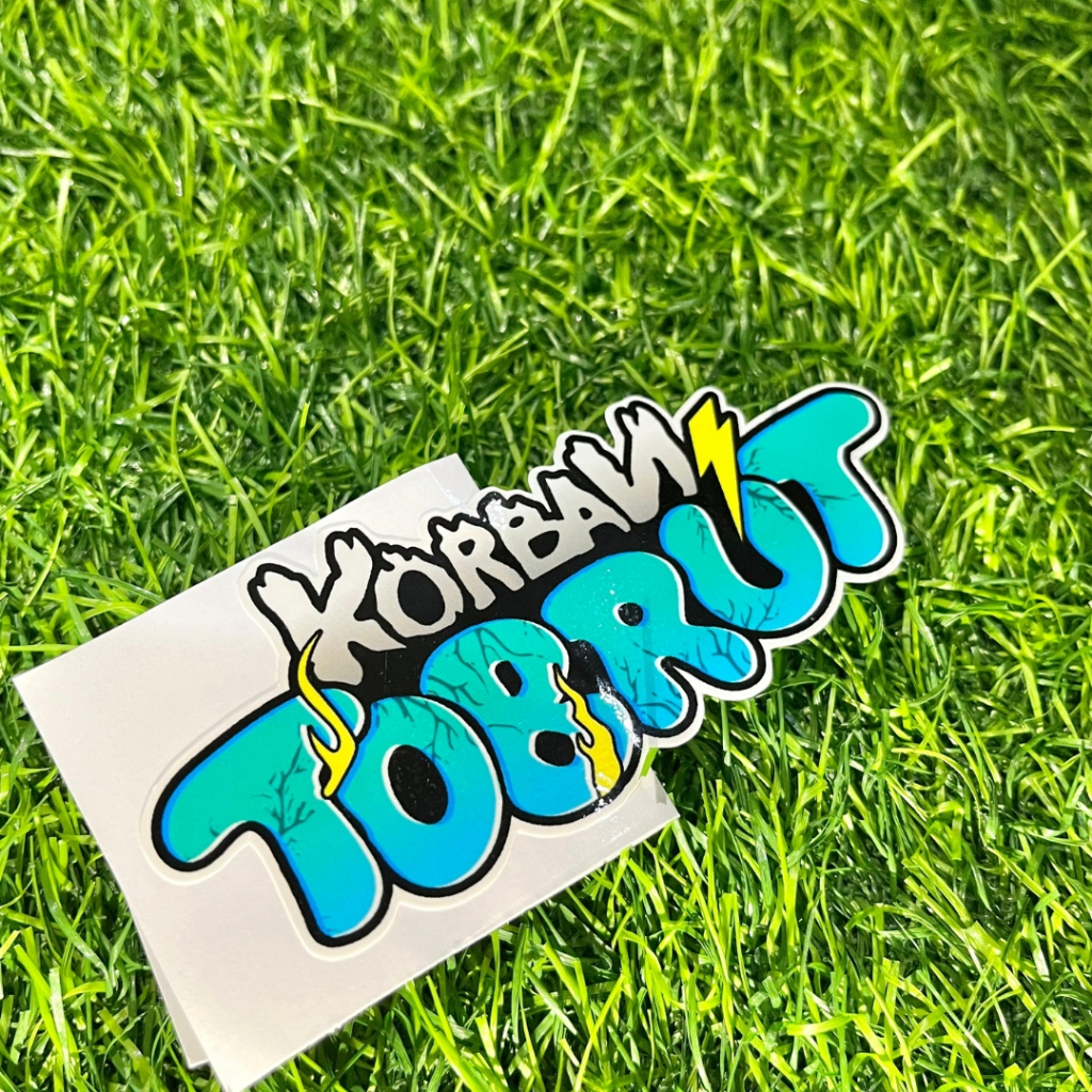Jual Stiker Sticker Korban Tobrut 10cm x 4.5cm: Vinyil Glossy ...