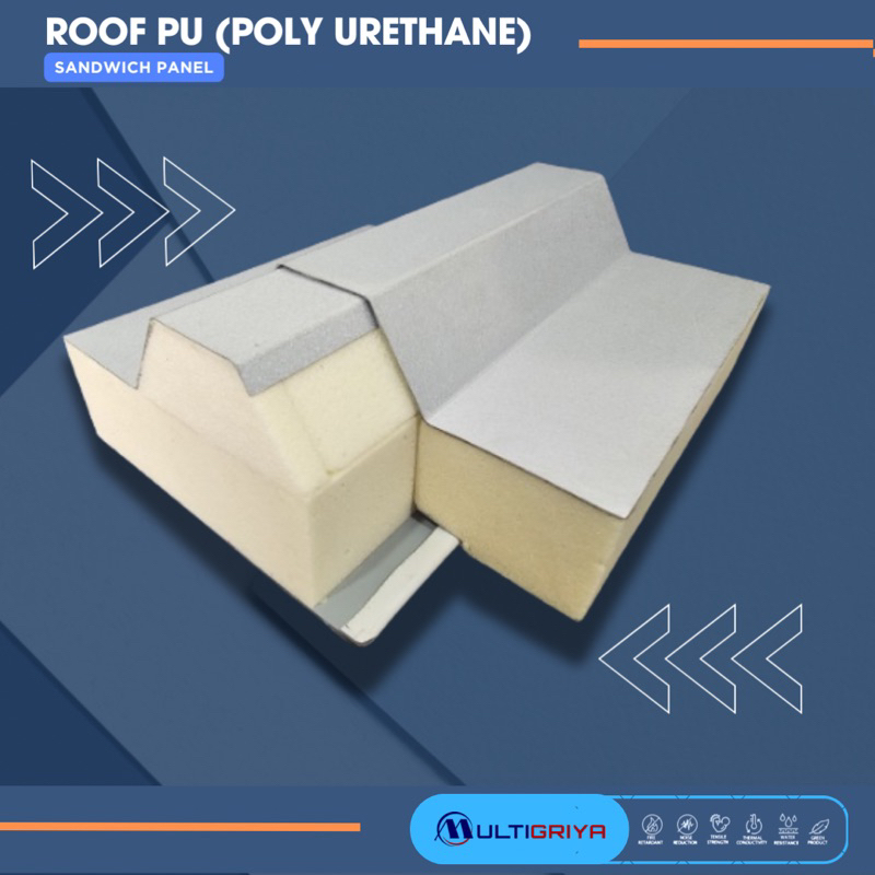 Jual Sandwich Panel PU (Poly Urethane) Roof | Shopee Indonesia