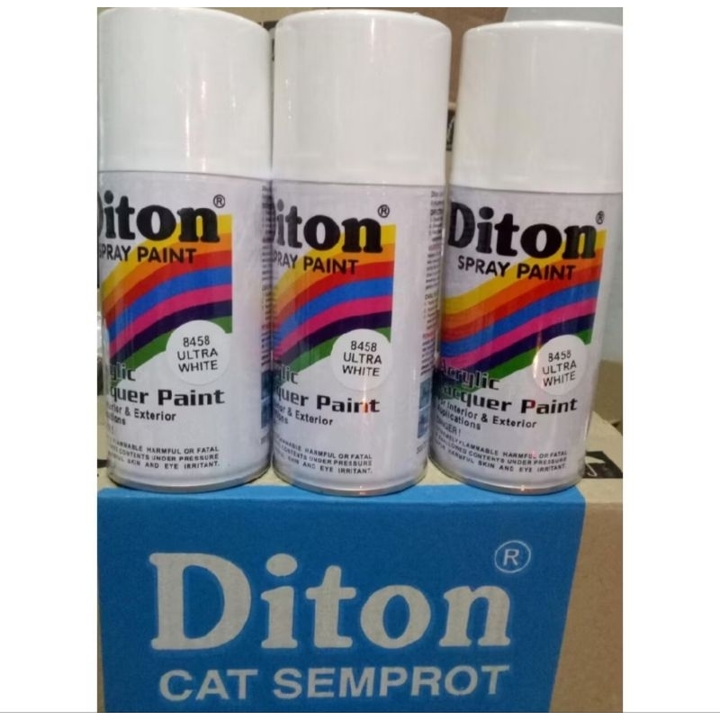 Jual Pilox Pilok Cat Diton Ultra White 8458 Putih Bersih Putih Susu 8458 300 cc Cat Semprot ...