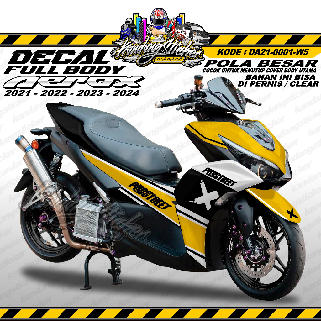 Jual DECAL AEROX FULL BODY PROSTREET YAMAHA AEROX 2020 2021 2022 2023 ...