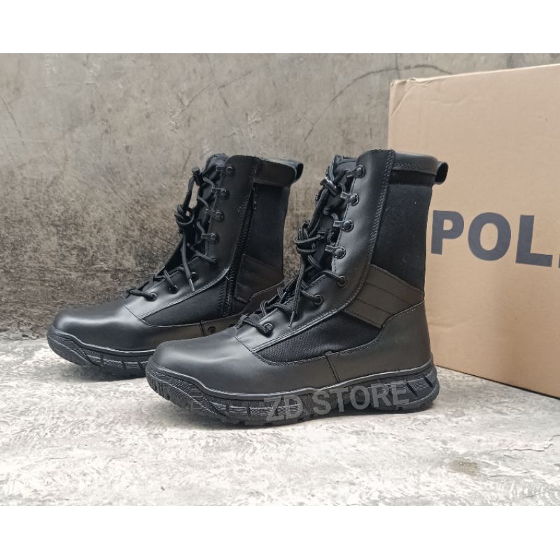 Jual Sepatu PDL Jatah POLRI Hitam 2024/Sepatu Pendidikan POLRI | Shopee ...