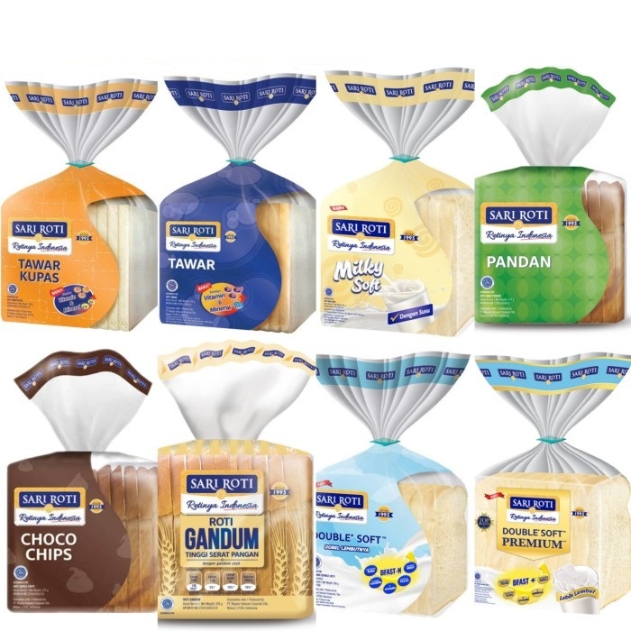 Jual Bread Roti Kemasan Sari Roti Tawar Spesial 370 Gr, Double Soft ...