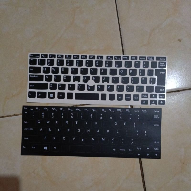 Jual STIKER KEYBOARD LENOVO THINKPAD 12 INCH FULLSET TYPE X230, T440 ...