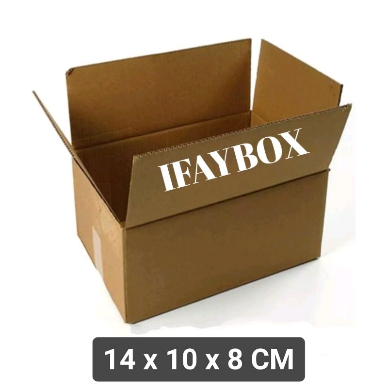 Jual Kardus box Ukuran 14x10x8 cm single wall polos | Shopee Indonesia