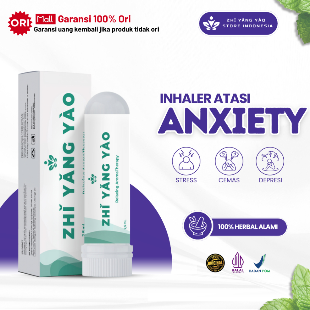 Jual ZHI YANG YAO Inhaler Anxiety Herbal Alami Atasi Stress Cemas ...