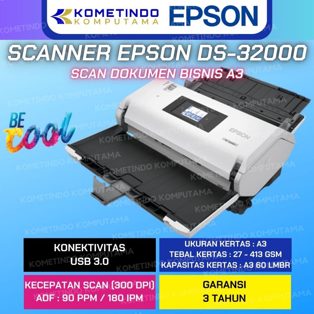 Jual TKDN DS32000 (90ppm / 180ipm) - Epson WorkForce DS-32000 A3 Duplex ...