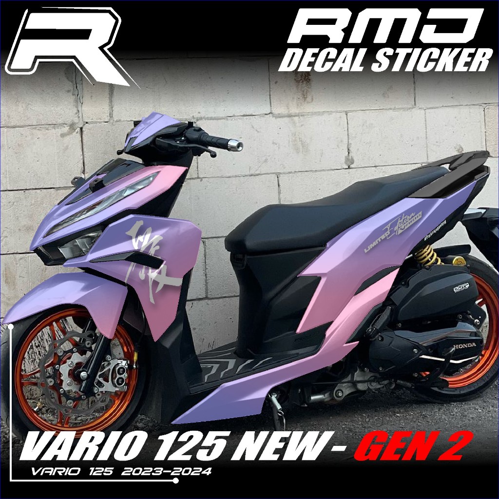 Jual (COD) Decal Sticker Motor Honda Vario 125 NEW CBS ISS GEN 2 Full Body Motif Simpel Limited ...
