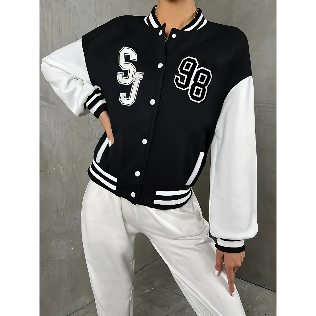 Jual Jaket Varsity SJ 98 ( BISA CUSTOM INISIAL WARNA SABLON BORDIR ...