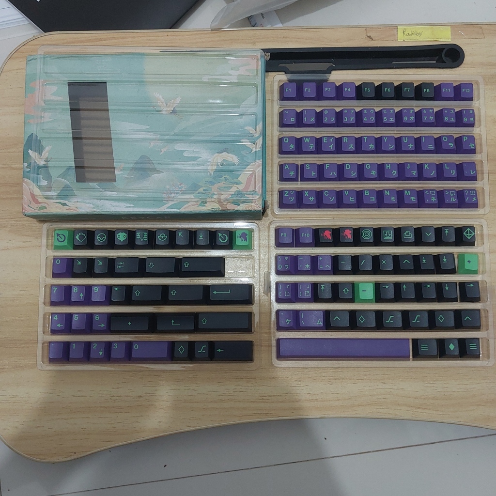 Jual Keycaps GMK Mecha 01 Clone Evangelion Eva 01 PBT keycap mechanical ...