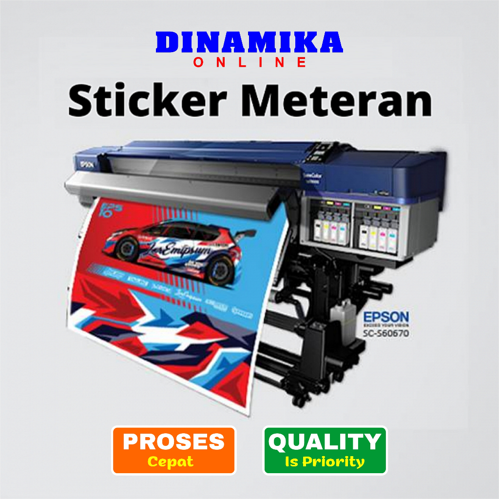Jual Cetak Sticker / Stiker Meteran Vinyl Tahan Air | Shopee Indonesia