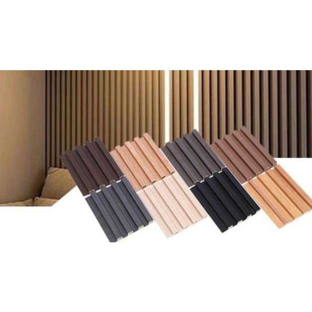 Jual WALL WPC WOOD PANEL WALLPANEL WPC PVC KAYU DINDING UKURAN 16CM x 2 ...