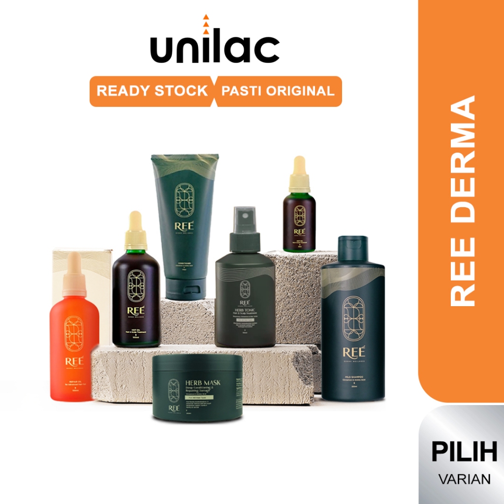 Jual (GRATIS SISIR KERAMAS) Ree Derma Shampoo | Ree Derma Hot Oil ...