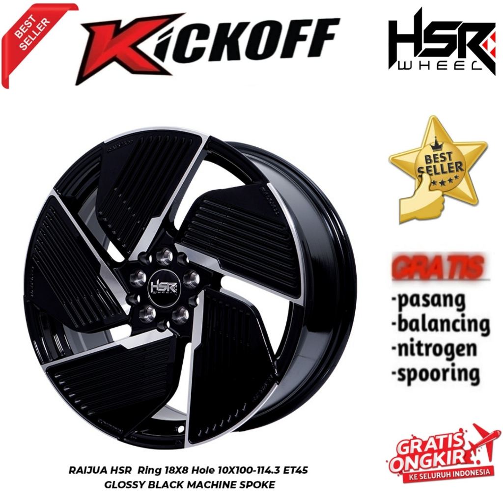 Jual VELG TERBARU HSR RING 18 RAIJUA BUAT MOBIL INOVA CRV HRV ACCORD ...