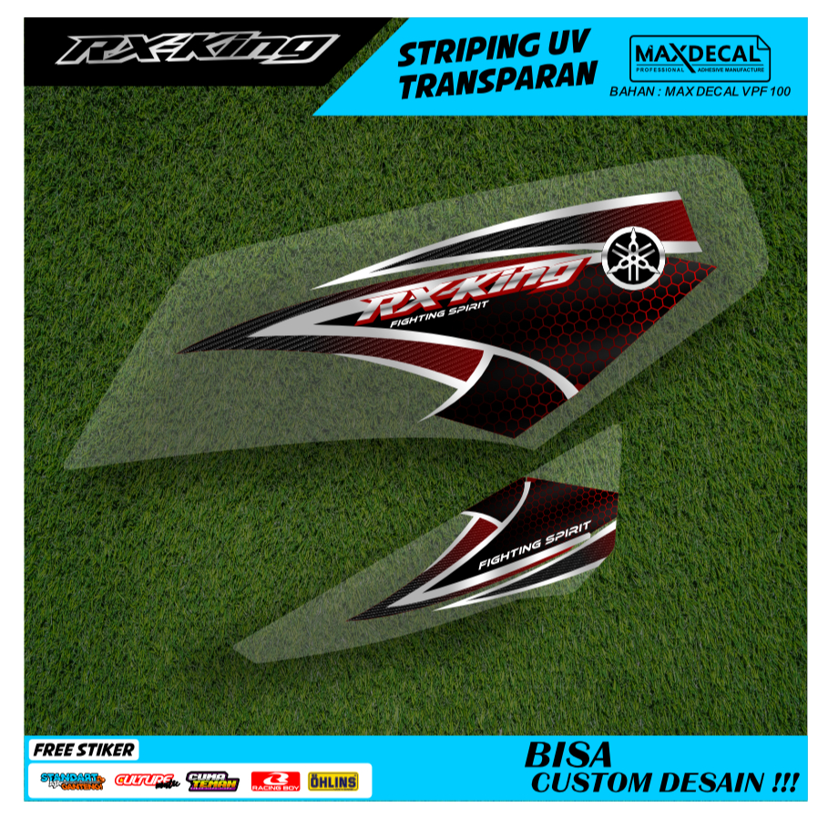 Jual lis stripping sticker rx king variasi transparan hologram ...