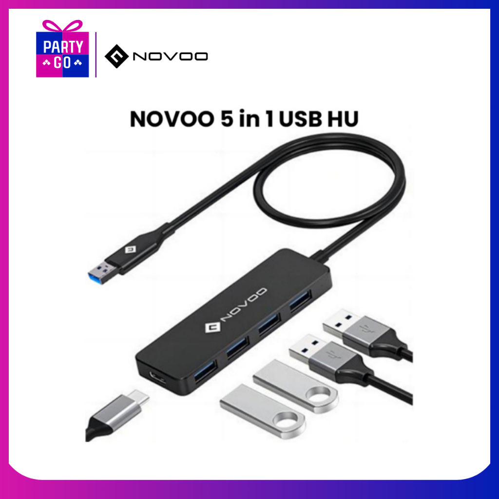 Jual NOVOO 5IN1 Ports 5Gbps HDMI USB HUBUSB C HUB, Slim USB C Adapter ...