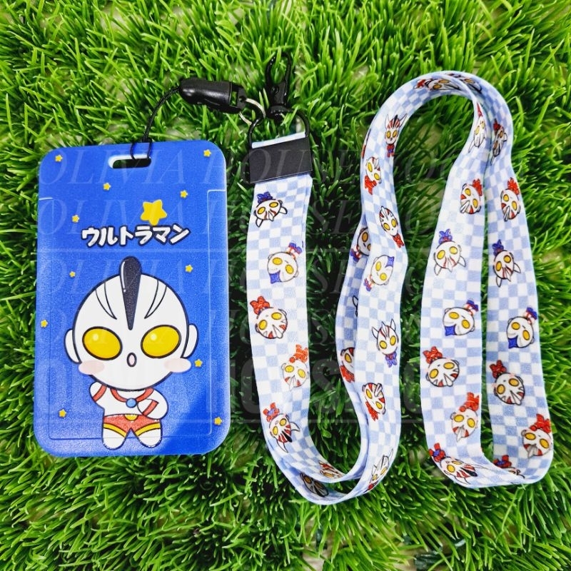 Jual ID Card Holder Ultraman Tali Lanyard Card Holder Ultraman Name Tag ...