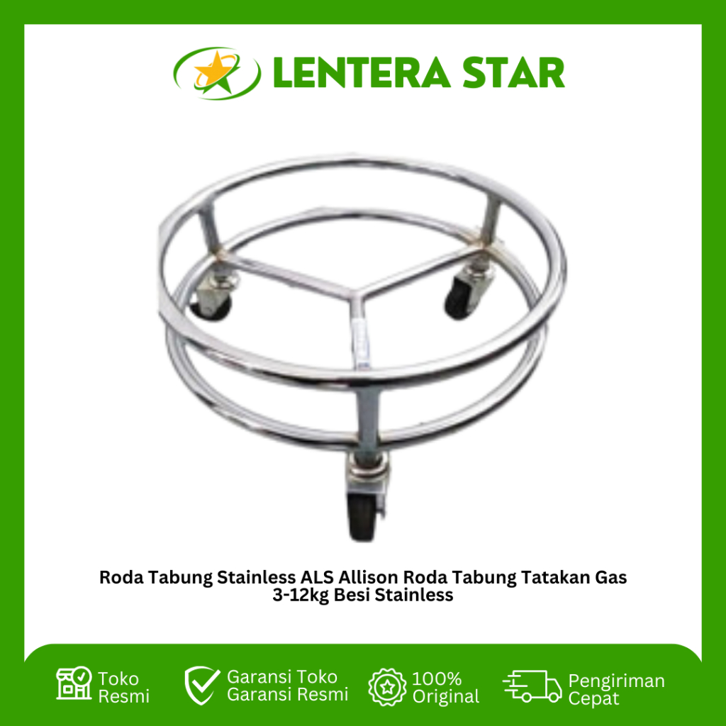 Jual Roda Tabung Stainless ALS Allison Roda Tabung Tatakan Gas 3-12kg ...
