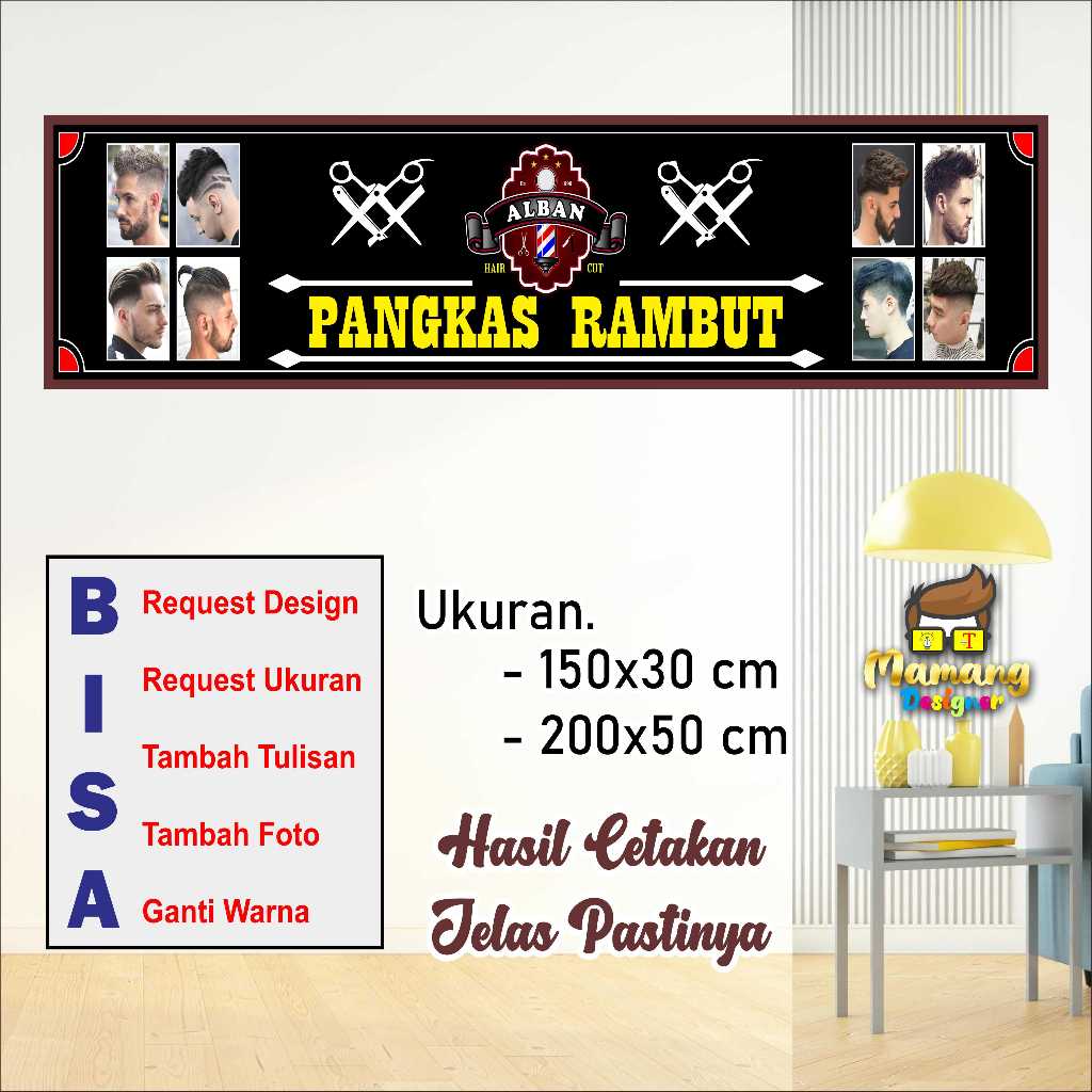 Jual Spanduk Banner Keren Potong Rambut Murah Keren bb | Shopee Indonesia