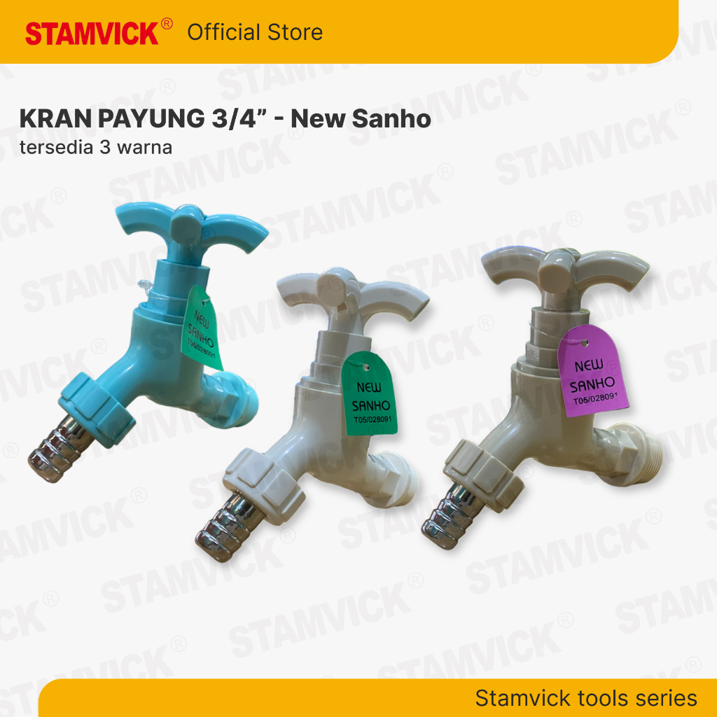 Jual Kran Pvc Taman Payung 3/4inch New Sanho - Keran Pvc Tanam Payung ...