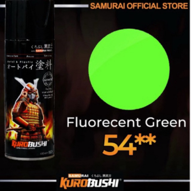 Jual Cat Semprot Samurai Paint 54 Fluorescent Green Cat Semprot Hijau ...