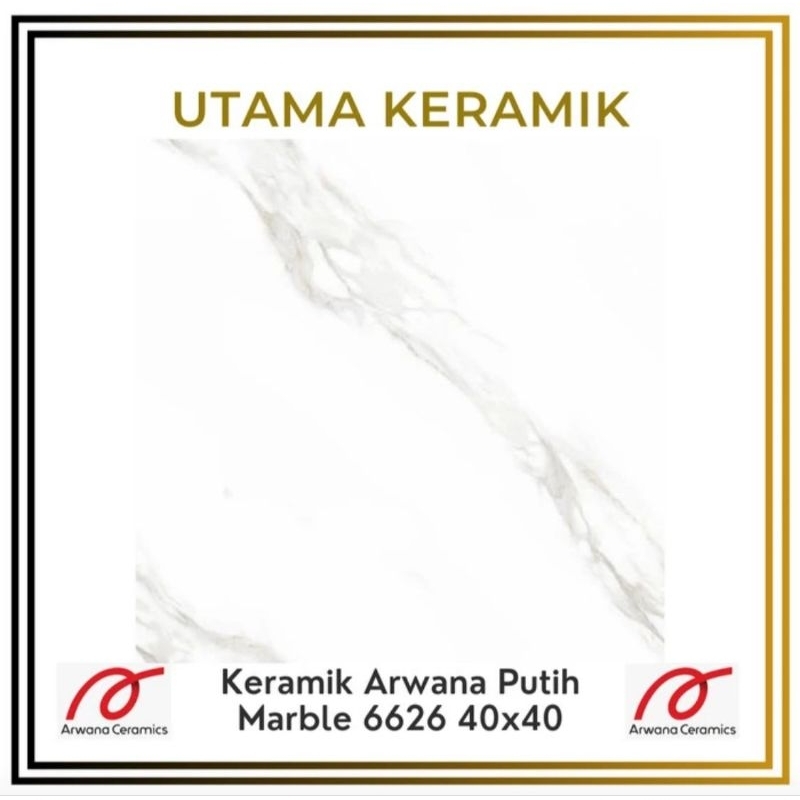 Jual Keramik arwana putih marble 6626 40x40 KW Ekspor - Keramik putih ...