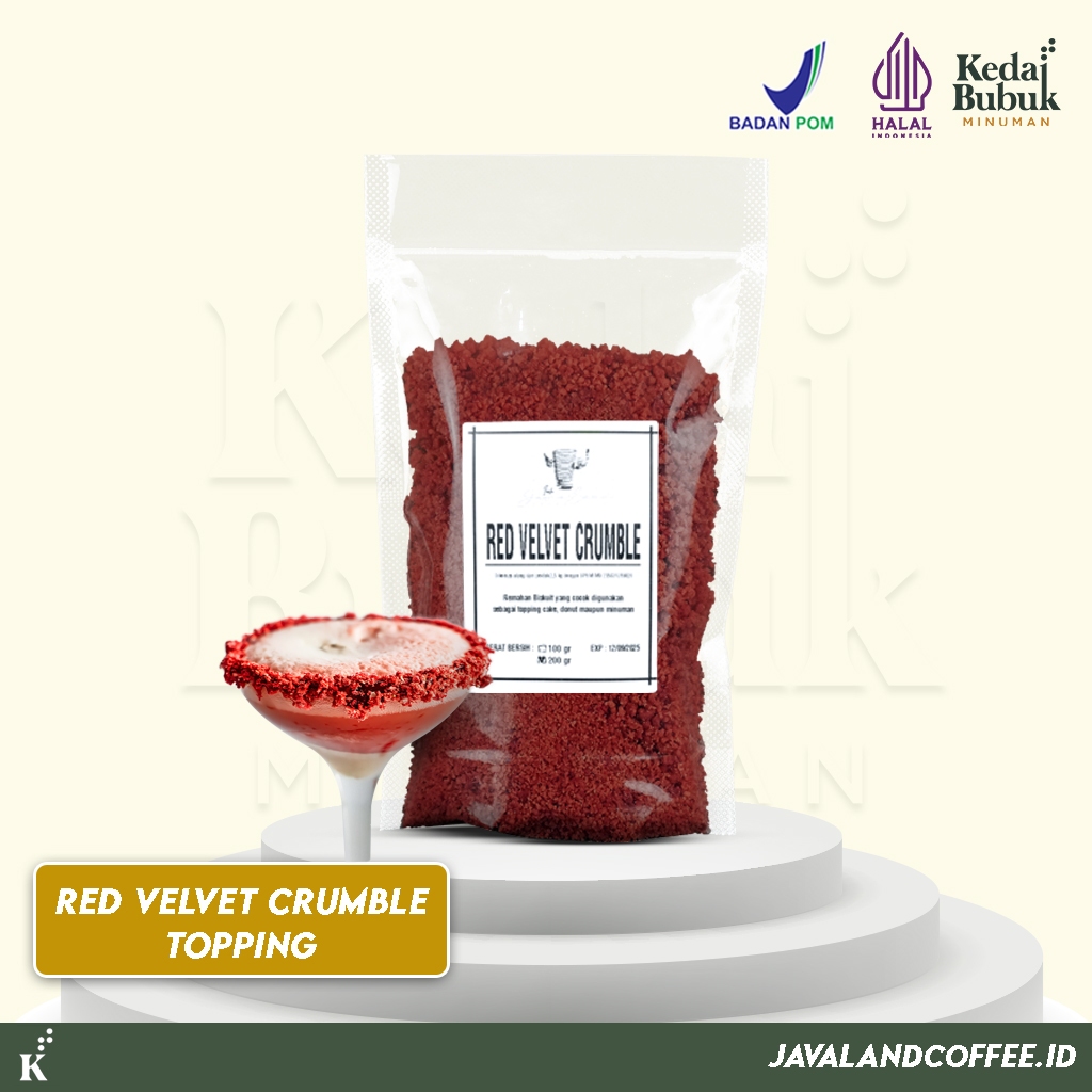 Jual Javaland Topping Red Velvet Crumble 100gram| Minuman Kekinian ...