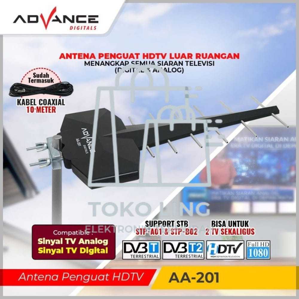 Jual Advance AA-201 Antena Outdoor Digital Analog UHF DVD-T2 Bisa Untuk STB dan Tv Dengan ...