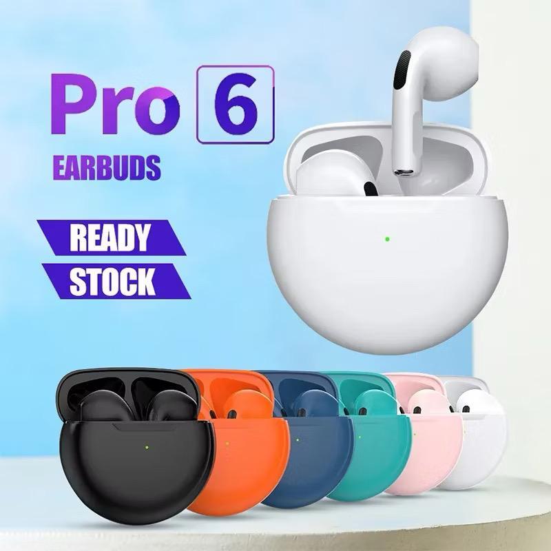 Jual Headset Bluetooth TWS Pro 6 / TWS Bluetooth Headset with ...