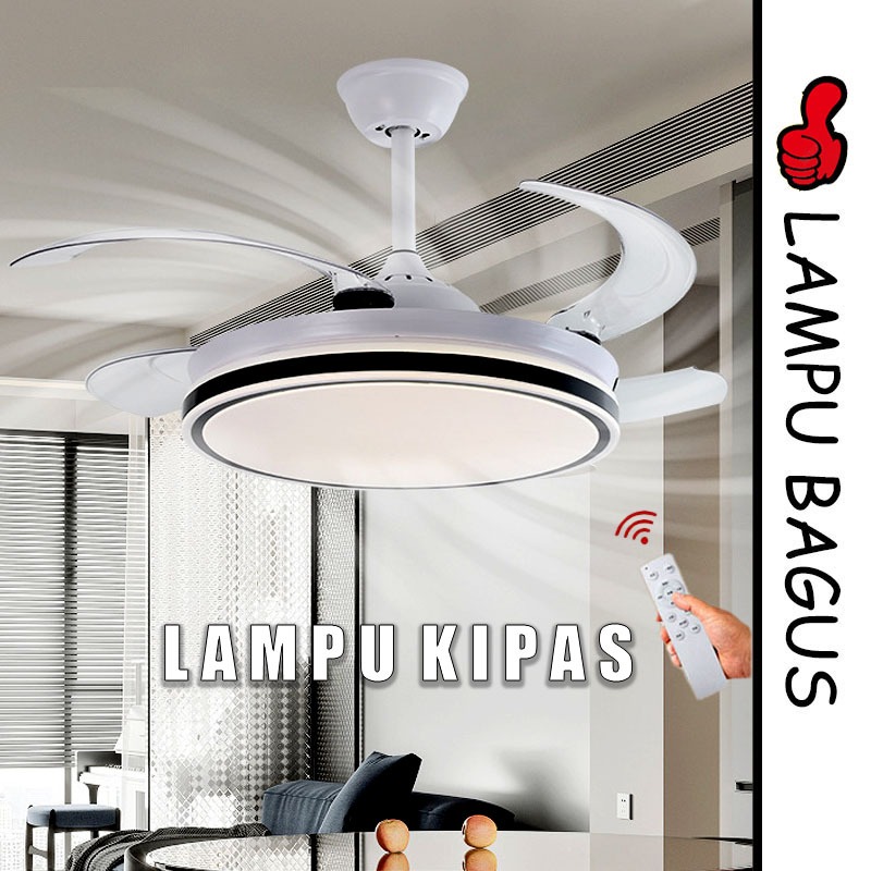 Jual Kipas Angin Plafon Lampu Dengan remote control Lampu kipas langit-langit multifungsi Lampu ...