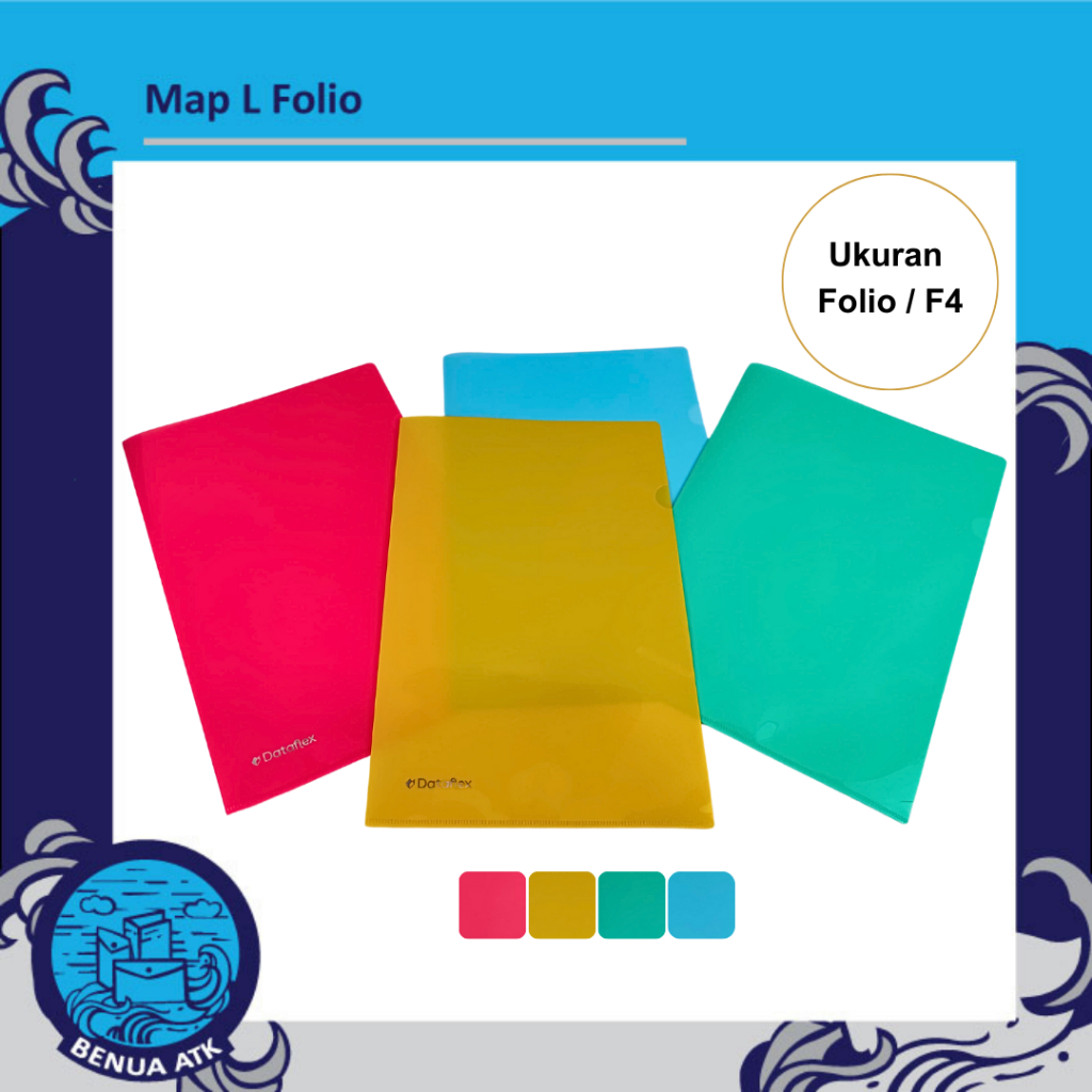 Jual Dataflex Map L Plastik Clear Sleeve Folio F4 (isi 1 pcs) | Shopee ...