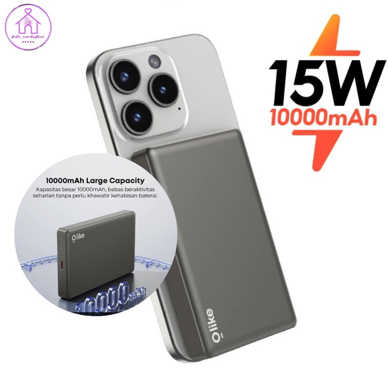Jual [High Quality] Olike Powerbank Wireless Wired Magnetic Magsafe ...