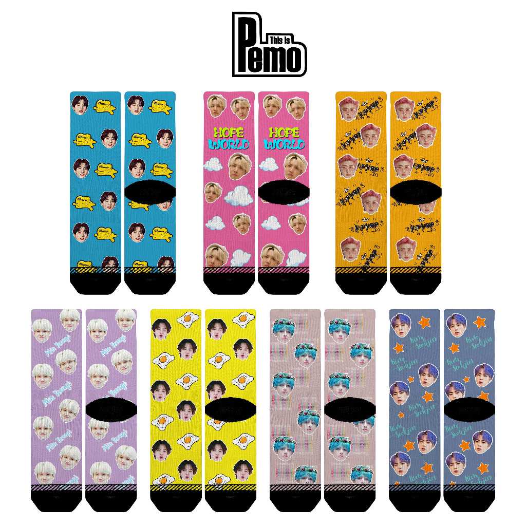 Jual THIS IS PEMO - Kaos Kaki Full Print / K-POP // BTS Series | Shopee ...