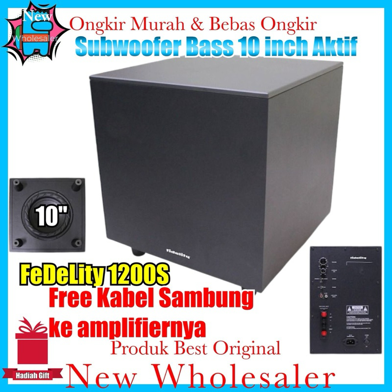 Jual Subwoofer Bass Karaoke Ruangan Fedelity FDT1200S New Aktif power ...