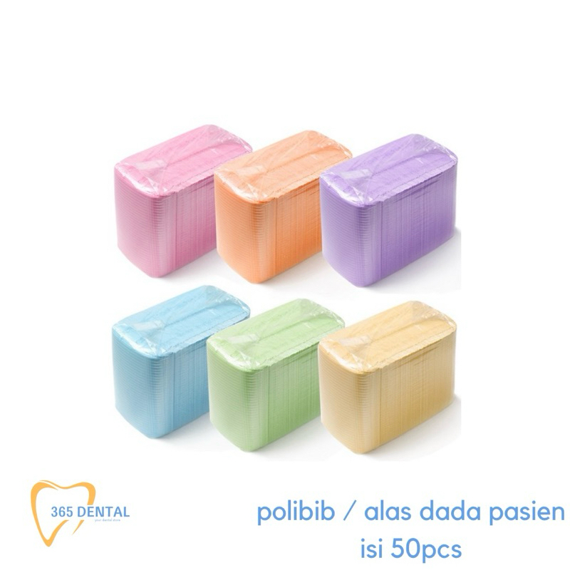Jual Dental Polibib - Alas Dada Pasien isi 50 pcs | Shopee Indonesia
