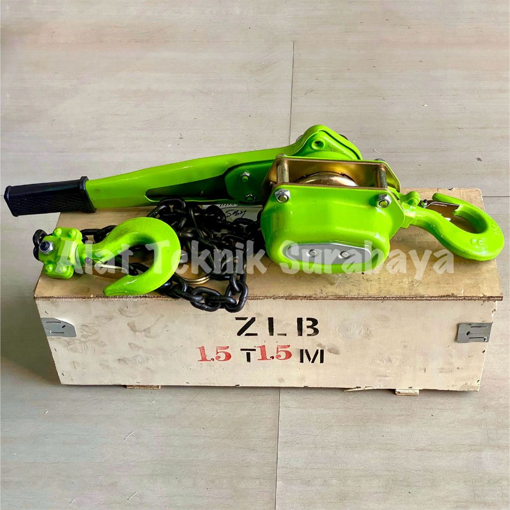 Jual LEVER BLOCK DOZIRO 1,5 T / 3 TON X 1,5 M METER KOTREK RANTAI LEVEL ...