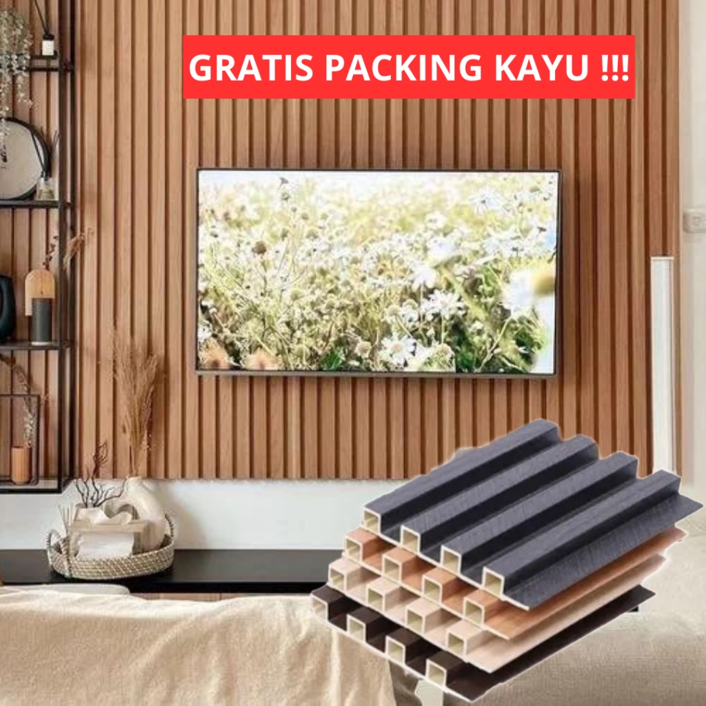 Jual WPC Wood Wall Panel PVC Dekorasi Dinding Wallpanel Pengganti ...