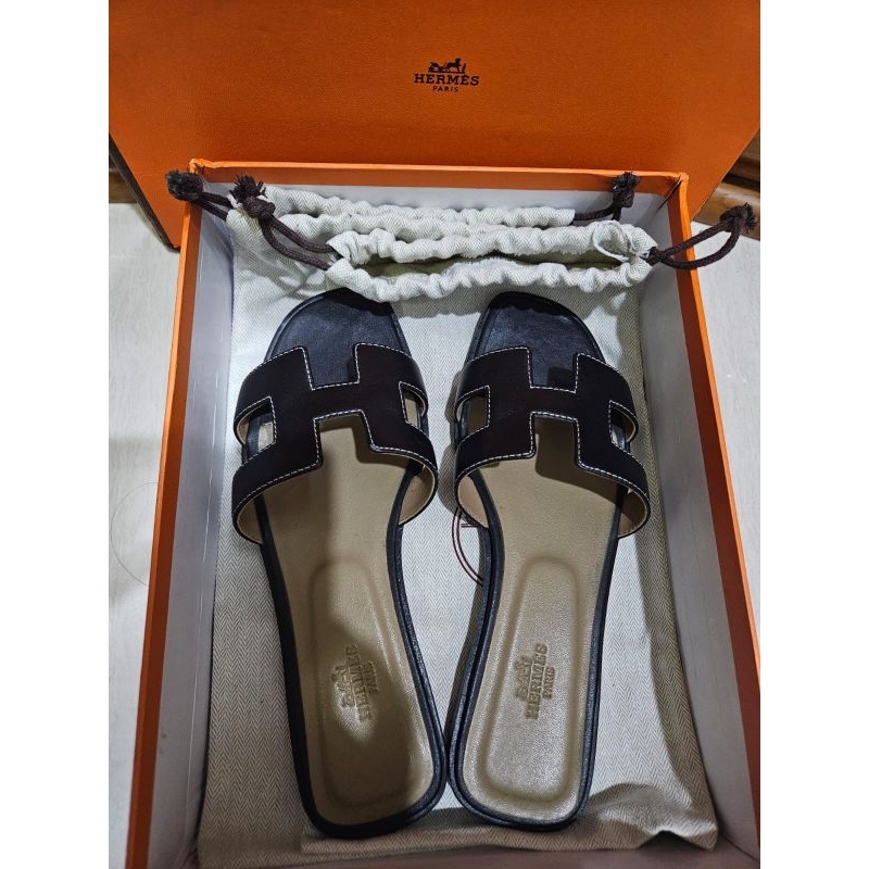 Jual Hermes Oran Sandals Original Authentic | Shopee Indonesia