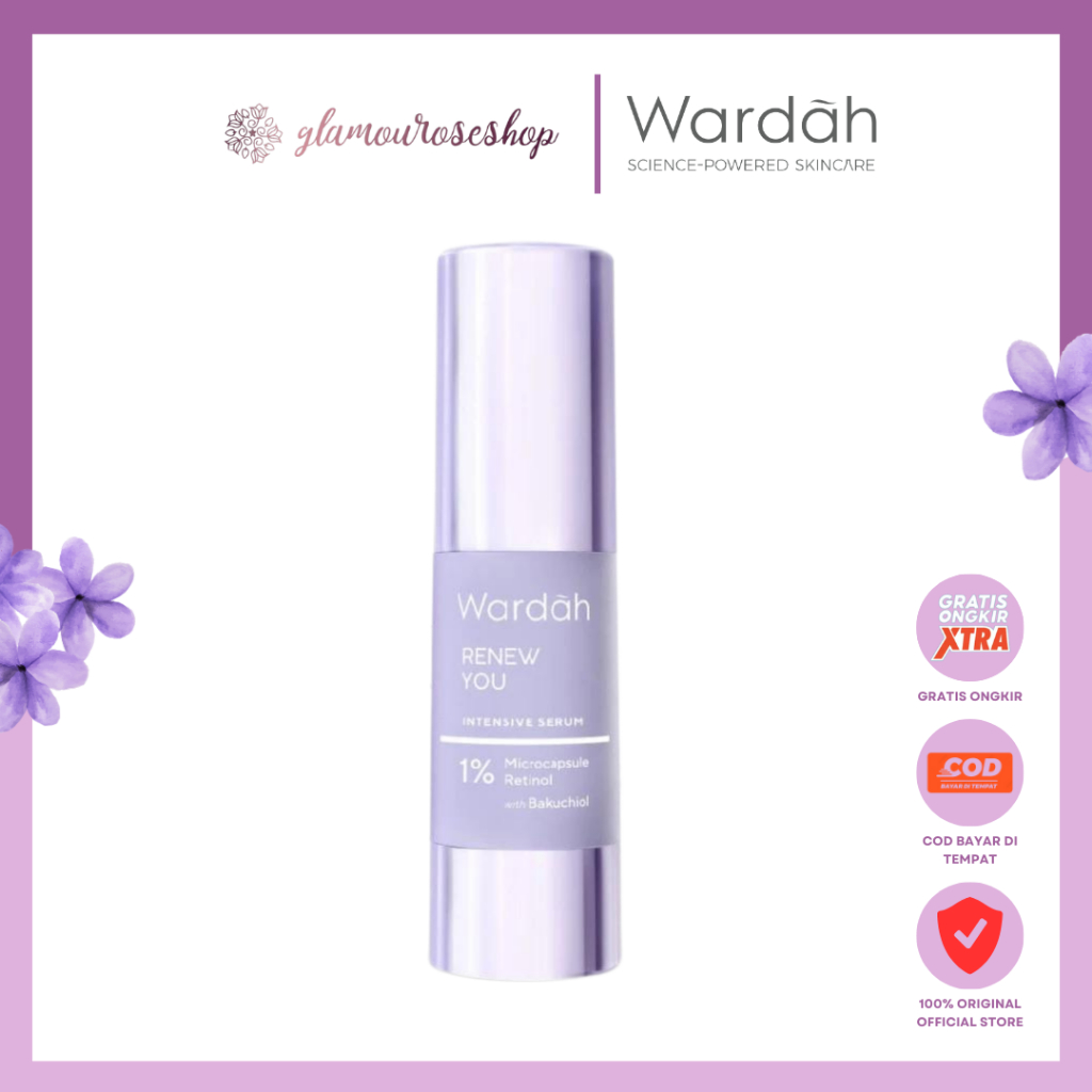 Jual ️Glamouroseshop ️ Wardah Microcapsule Retinol + Bakuchiol Renew ...