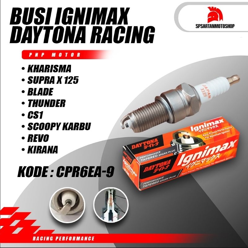Jual Busi Racing Daytona Beat Scoopy Supra X 125 Karisma Revo Blade CS1 ...