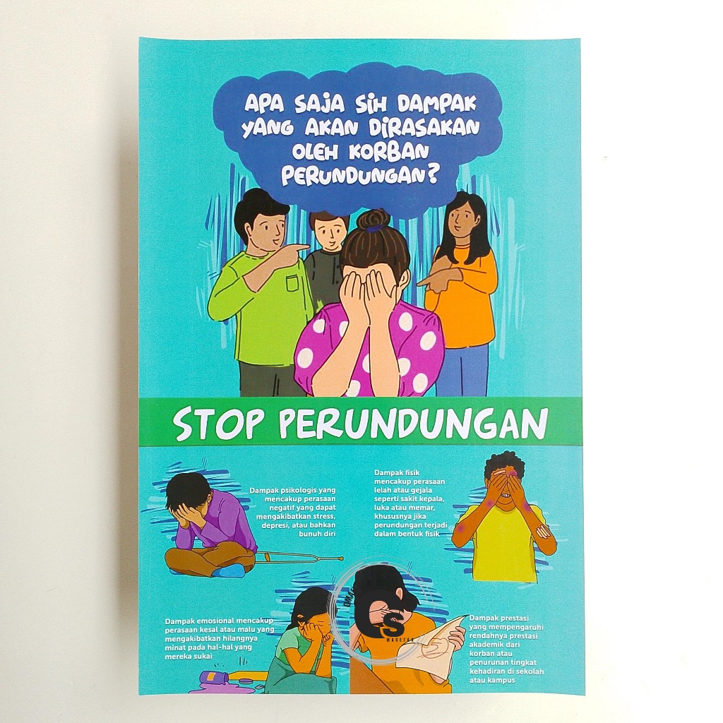 Jual Poster Dampak Perundungan Bagi Korban - Poster Stop Bullying ...