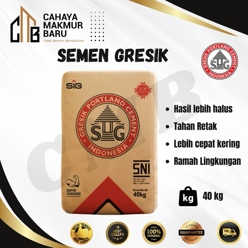 Jual SEMEN GRESIK 40 KG - SEMEN GRESIK AREA MALANG | Shopee Indonesia