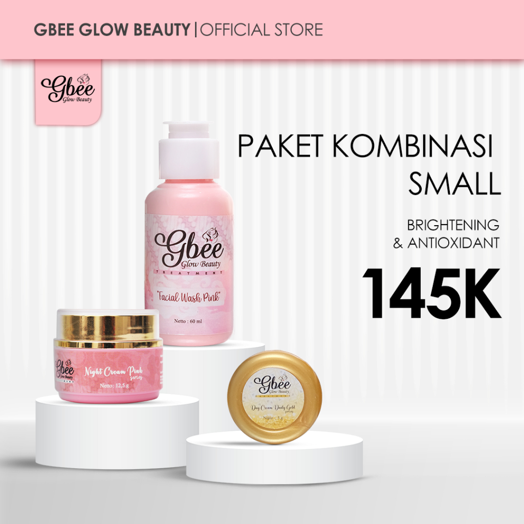 Jual Gbee Glow Beauty Paket Kombinasi Kinclong Small / Paket Skincare ...