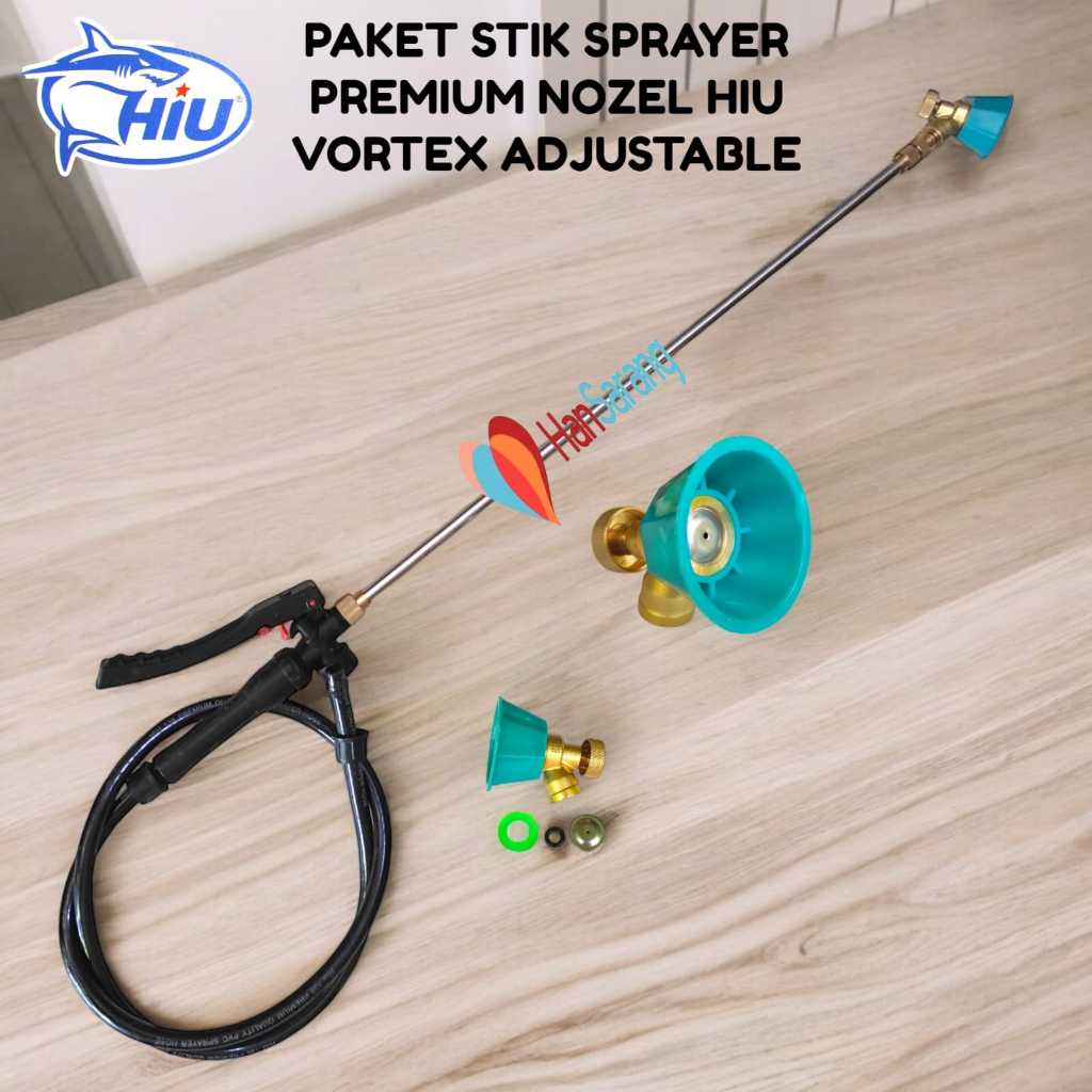 Jual Paket Sprayer Elektrik Kran Stik Nosel VORTEX ADJUSTABLE PREMIUM ...