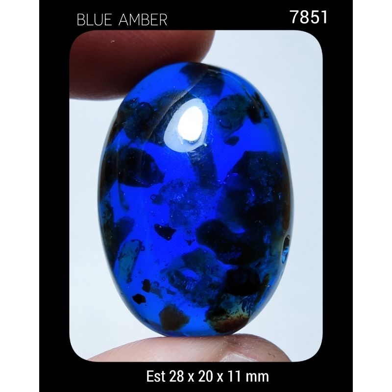 Jual 7851 Batu Blue Amber | Shopee Indonesia