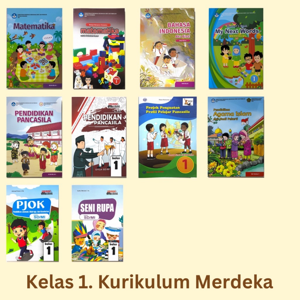 Jual buku pelajaran sd kelas 1 kurikulum merdeka (kumer) kurikulum baru | Shopee Indonesia