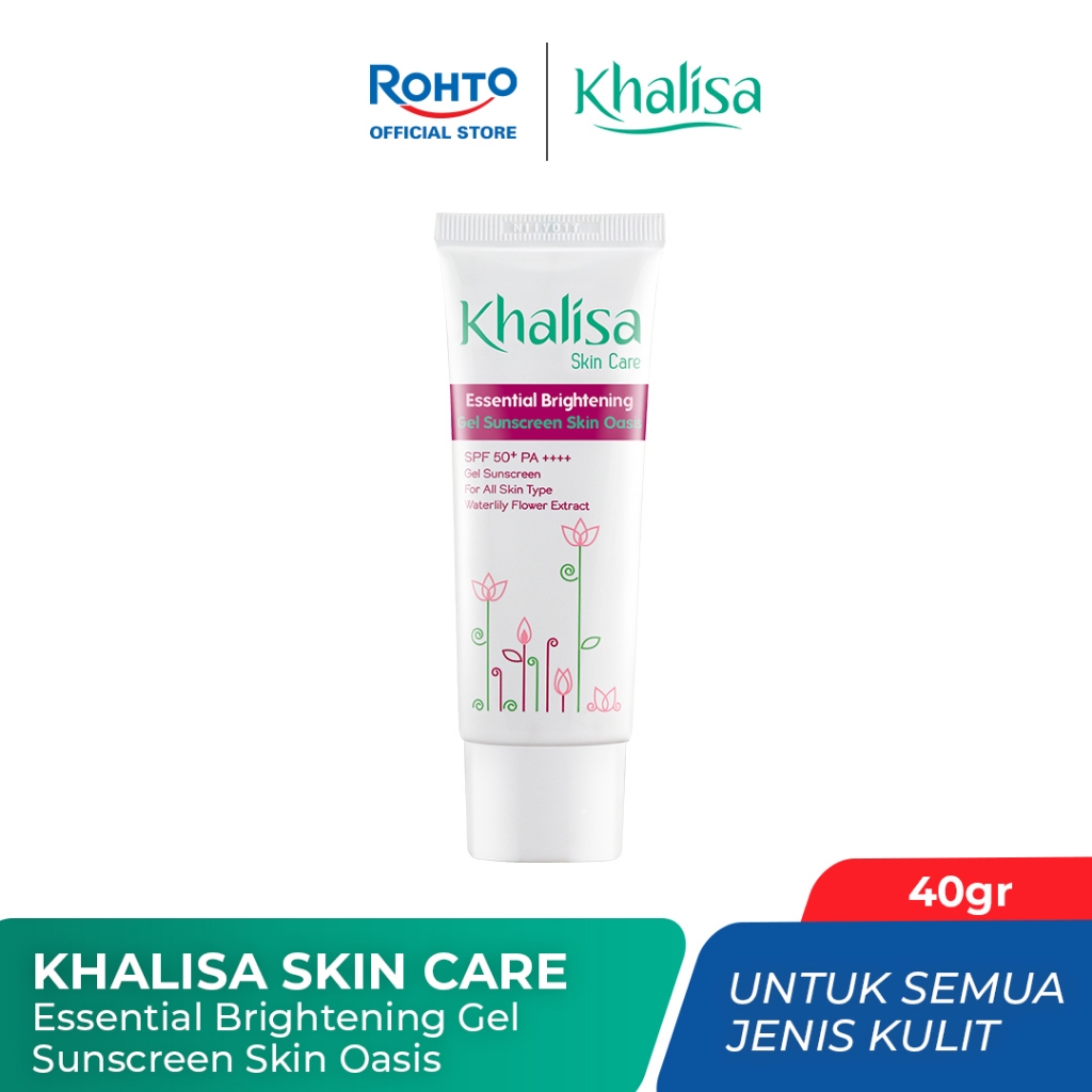 Jual Khalisa Essential Brightening Gel Sunscreen Skin Oasis 40 gr ...